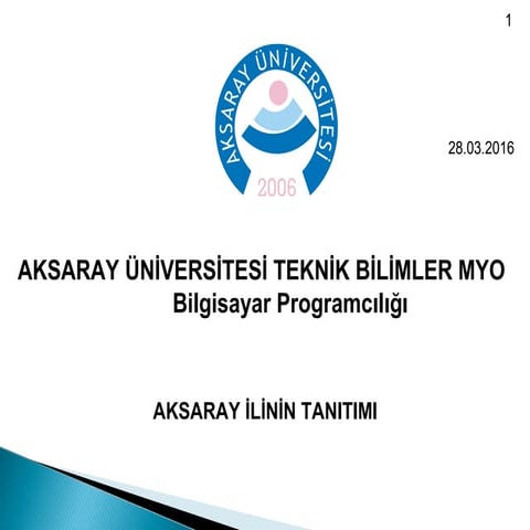 Aksaray tanitim | PPT