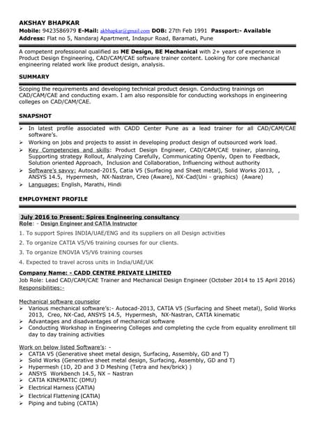 Mechanical design engineer portfolio | PDF