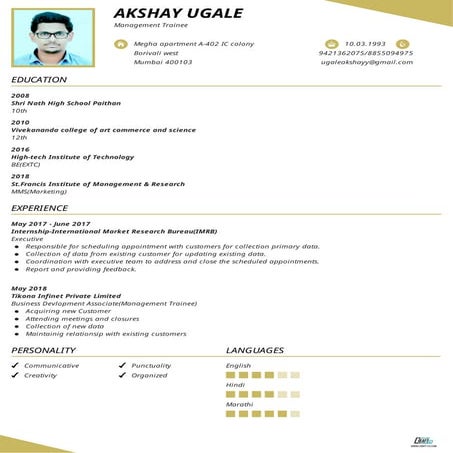 Akshay Ugale Cv Pdf 
