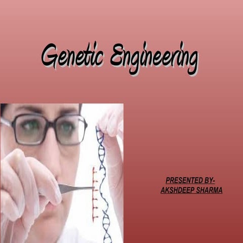 Genetic-engineering | PPT