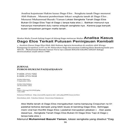 Poin Kasus Dago elos terbaru Juni 2026 Analisa Muhammad Basuki Yaman ...