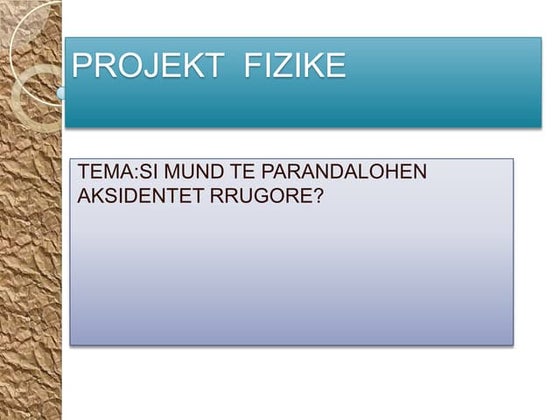 Shenjat rrugore | PPTX