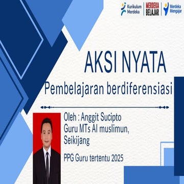 Aksi nayata pembelajaran berdifrensiasi.pptx