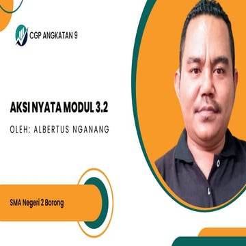 AKSI NYATA 3.2 (1). Guru penggerak angkatan 9 | PPT