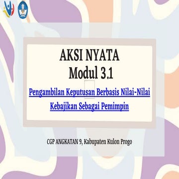 AKSI NYATA 3.1.pendidikan guru penggerak | PPT
