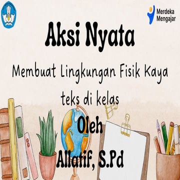 membuat lingkungan fisik kaya teks (ahmad sadudi) | PDF