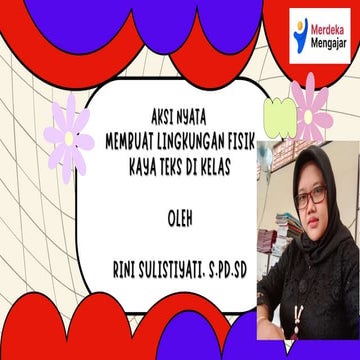 aksi nyata DIFERENSIASI PEMB membuat lingkungan fisik kaya teks di ...
