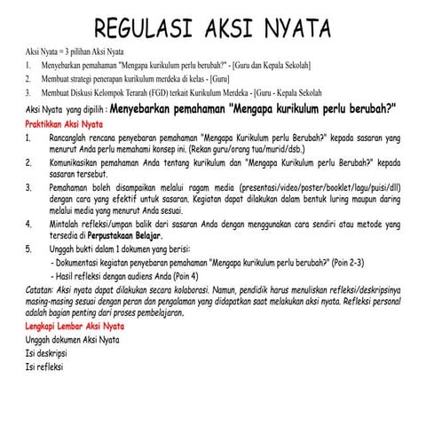 AKSI NYATA kurikulum merdeka upload .ppt