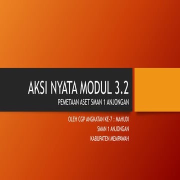 AKSI NYATA MODUL 3.2 CGP MAHUDI SMAN 1 ANJONGAN KAB. MEMPAWAH.pptx