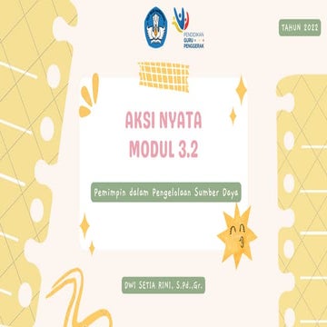 AKSI NYATA MODUL 3.2. PENDIDIKAN GURU PENGGERAK | PDF