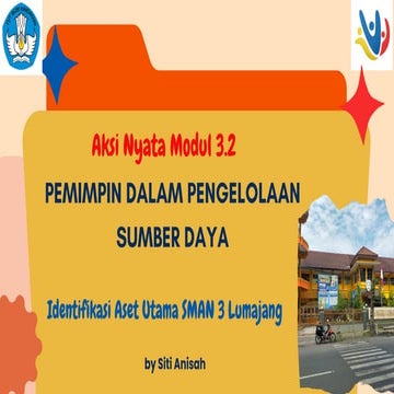 Aksi Nyata Modul 3.2.pdf CGP pemimpin dalam pengelolaan sumber daya | PPT