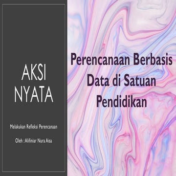 Perencanaan Berbasis Data di satuan pendidikan | PPTX