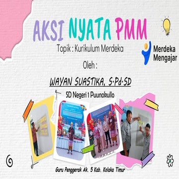 AKSI NYATA pmm 2 kurikulum merdeka belajar | PPTX