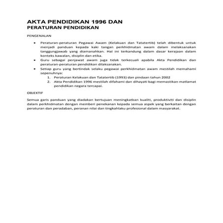 Akta pendidikan 1996 dan | DOCX