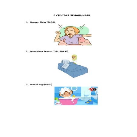 Aktivitas sehari hari | DOCX