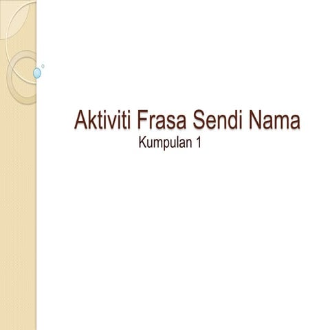 Frasa sendi nama | PPTX