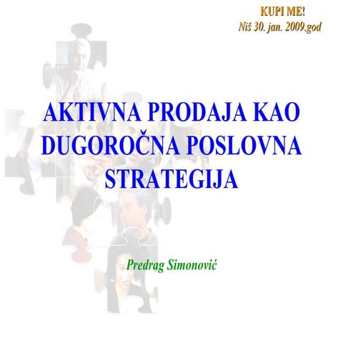 Komunikacija i tehnike direktne prodaje | PPT