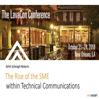 Keith Schengili-Roberts - The Rise of SME within Technical ...