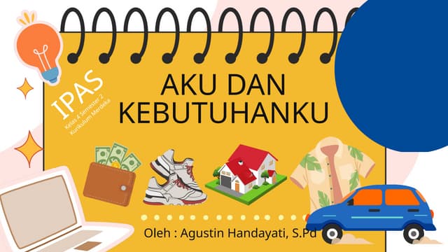 Ips kelas 7 kebutuhan manusia | PPTX