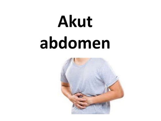Akut abdomen | PDF