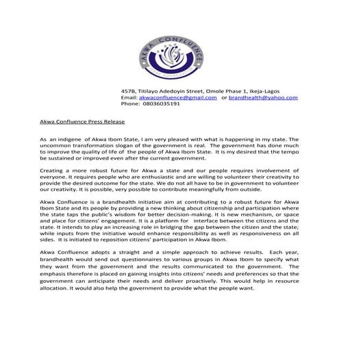 Akwa confluence | DOCX