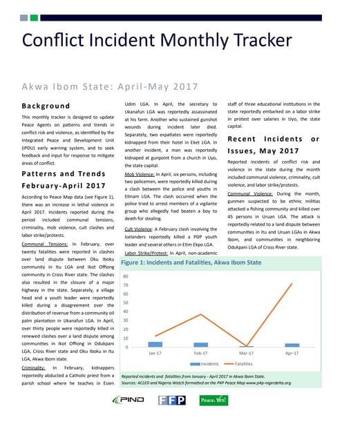Rivers State Conflict Tracker (May - June, 2018) | PDF