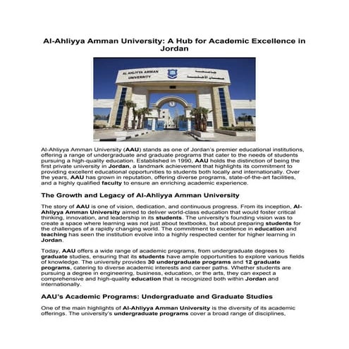 Al-Ahliyya Amman University A Hub for Academic Excellence in Jordan.docx