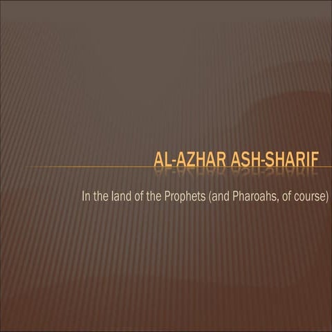 Al Azhar Ash Sharif | PPT