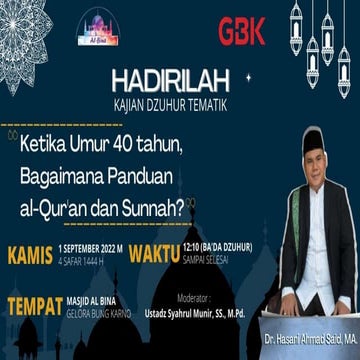 Masjid al-Bina Senayan - Ketika Usia 40 Tahun - Dr. Hasani Ahmad Said.pptx