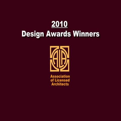 ALA Design Awards 2010 | PDF | Civil Engineering Industry | Industries