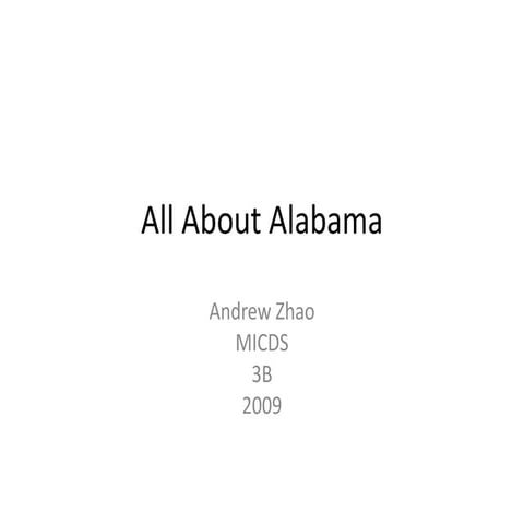 Alabama State Project | PPT