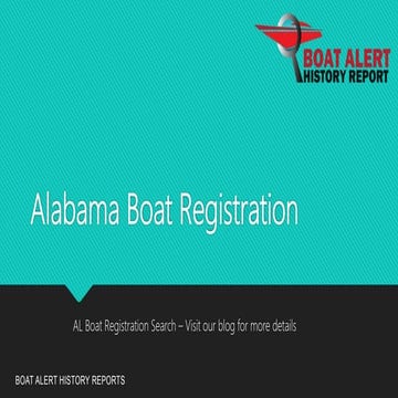 Alabama boat registration | PPT