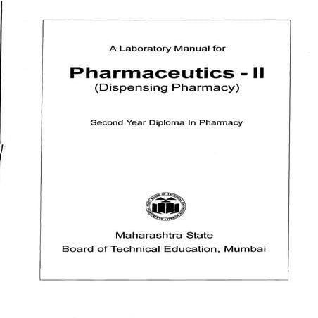 A laboratory manual_for_pharmaceutics_ii | PDF