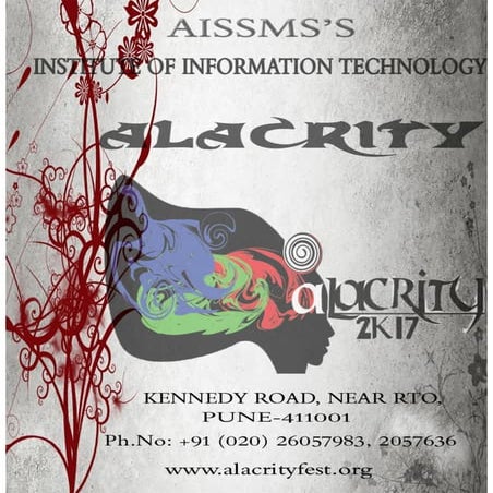 Alacrity 2k17-brochure | PDF