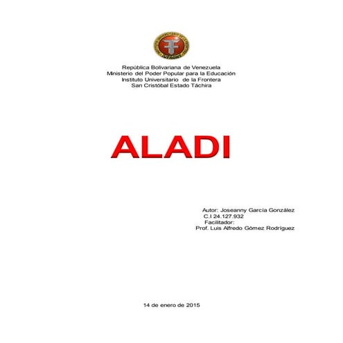 La asociación latinoamericana de integración (aladi) | DOCX