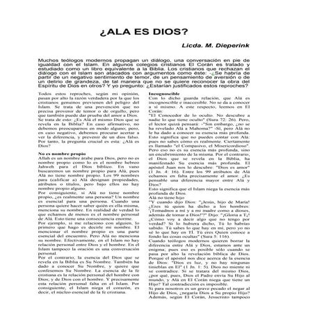 Ala es dios? | PDF