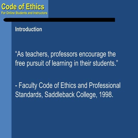 Code of Ethics | PPT