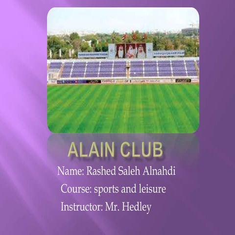 Alain club | PPTX