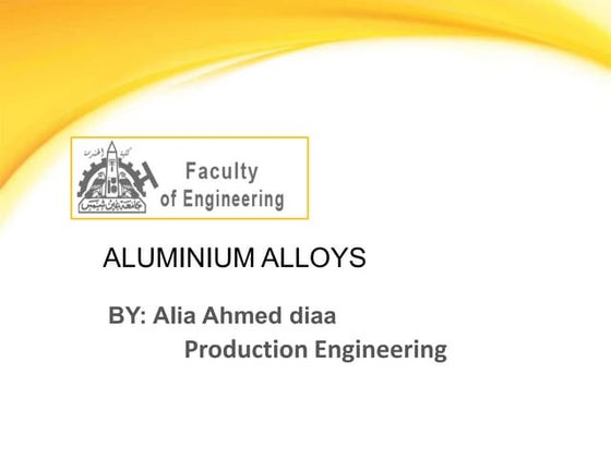 Aluminium alloys and applications | PPTX | Chemistry | Science