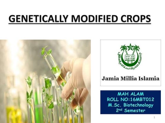 Agricultural biotechnology, overview | PPT