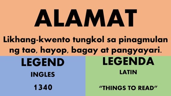 Filipino 8 Elemento ng Alamat | PPTX