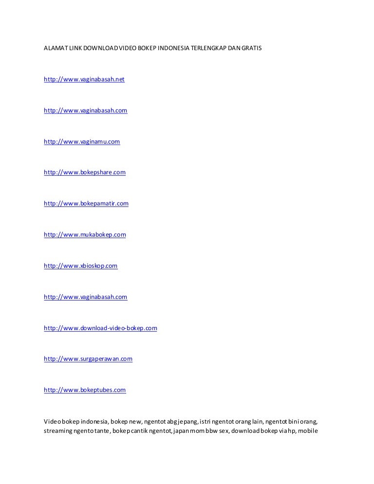 Alamat link download video bokep indonesia terlengkap dan gratis