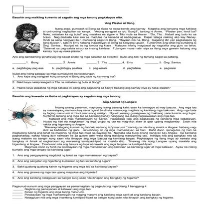 Alamat ng langaw | DOC