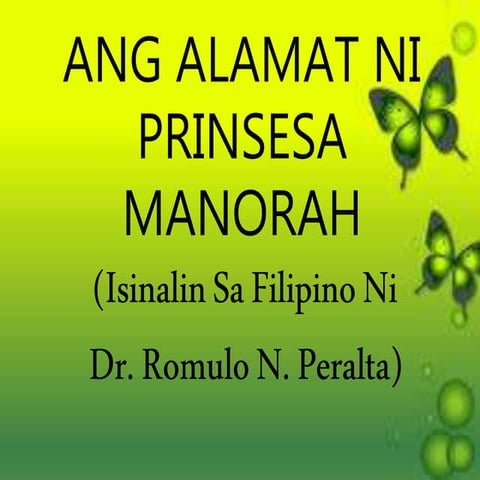 Grade 9 Filipino Third Quarter Alamat ni Prinsesa Manorah | PDF
