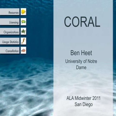CORAL: Implementing an open source ERM | PPTX
