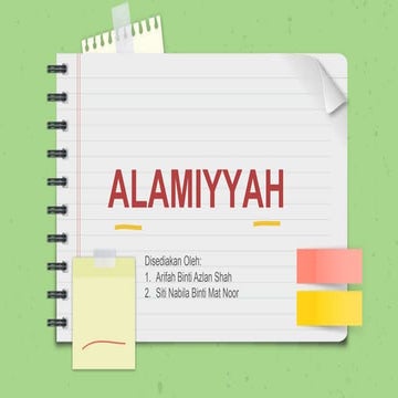 Alamiyyah (Sejagat) | PPTX