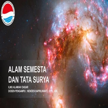 Teori Terjadinya Alam Semesta | PPT
