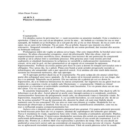 Alan dean-foster-alien-3-planeta-condamnatilor | PDF