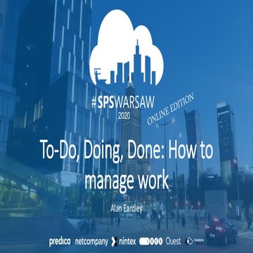 [DW&U] - To-Do, Doing, Done: How to manage work | PPTX | Computer ...