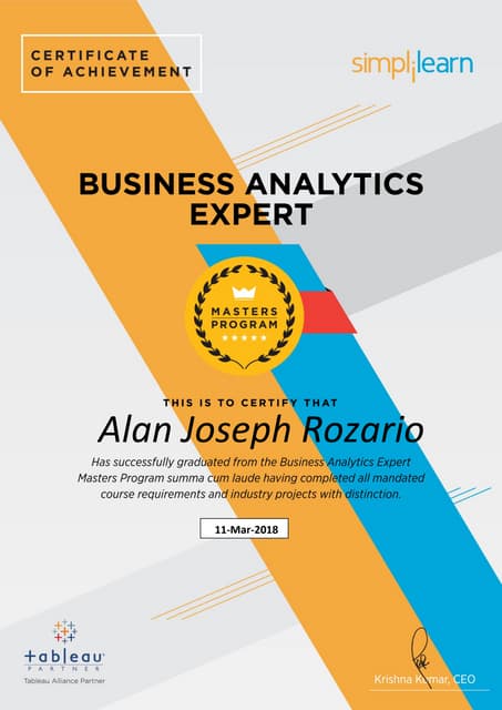 Business analytics using python | PDF